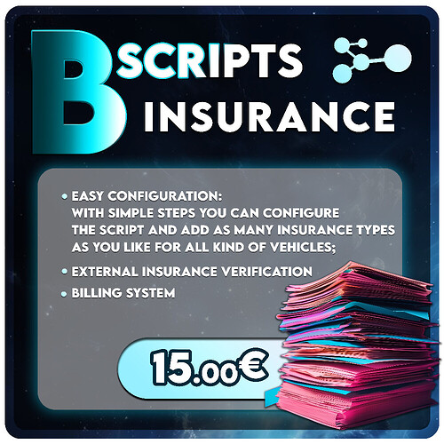 [PAID] | [ESX] & [QBCORE] Insurance Job | Vehicle Insurance with offline requests and MUCH MORE ...