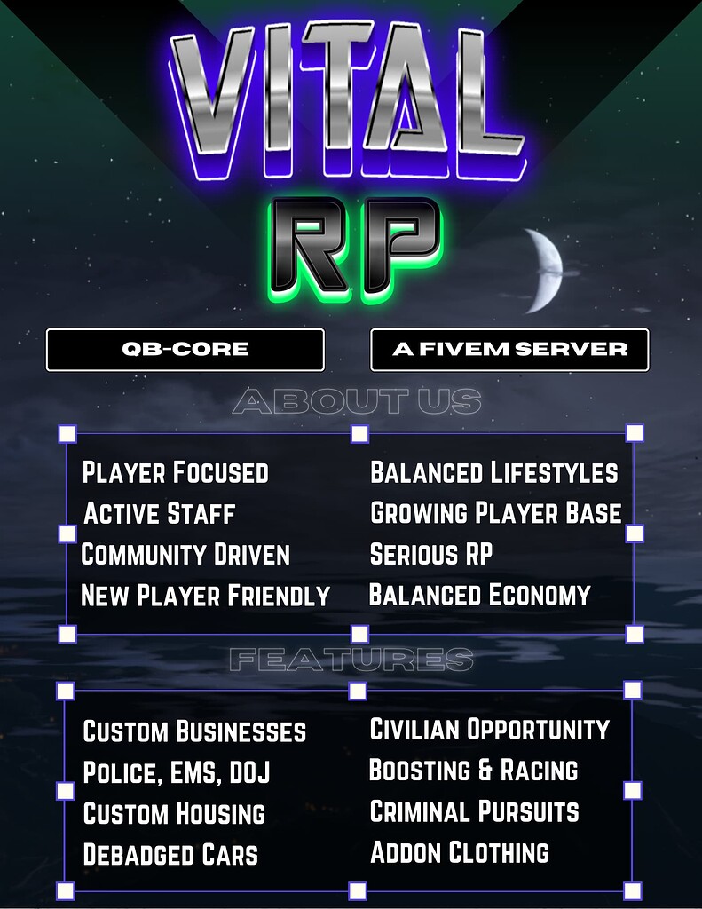🎉 Vital RP (18+) Player Driven, Serious RP, Friendly & Helpful Staff ...