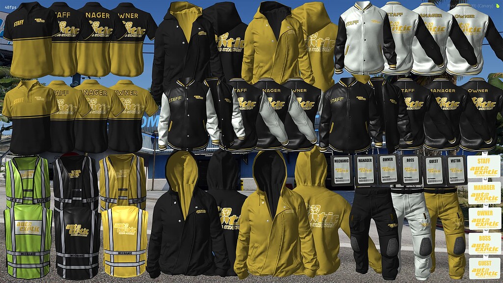 Auto Exotics Gold Bundle for male and female [Lore Friendly] [On Sale ...