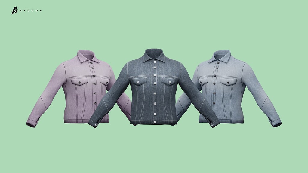 Button-Up Denim Jacket (MP Male) - FiveM Releases - Cfx.re Community