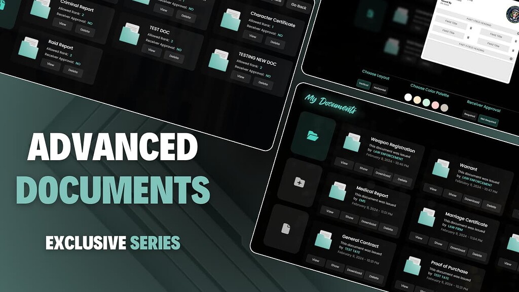 Advanced Document System | QB - ESX - FiveM Releases - Cfx.re Community