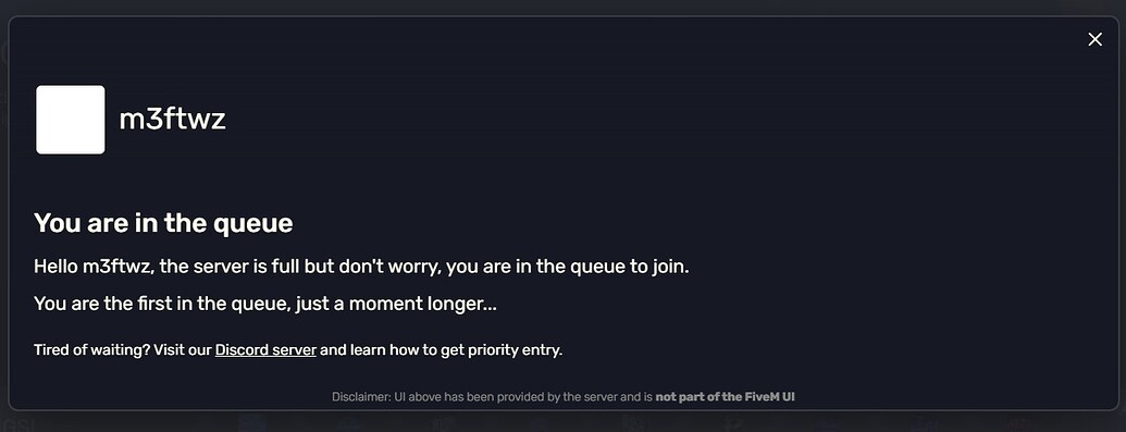 mz_queue: A simple and efficient queue system for FiveM servers with ...