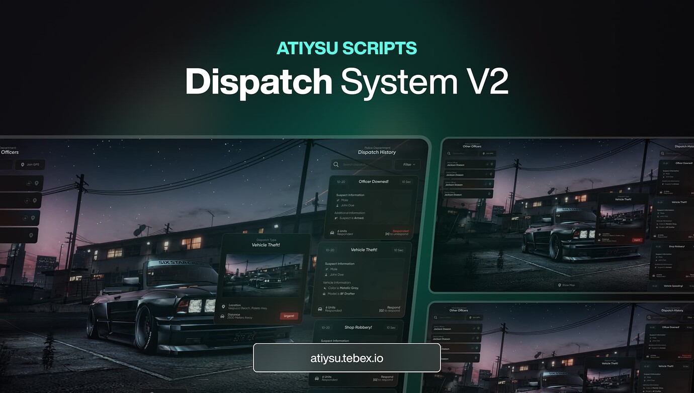 Advanced Dispatch V2 | Dispatch and GPS system. - FiveM Releases - Cfx ...