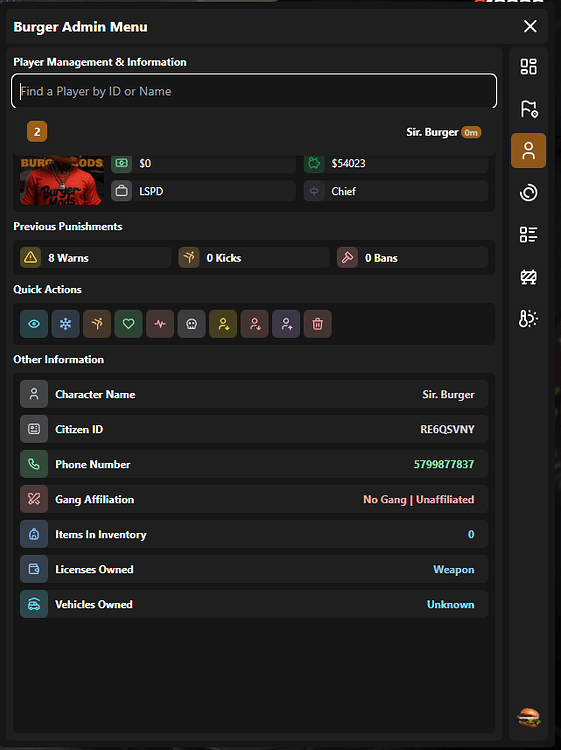 Admin Menu | BURGERMODS.COM | Fivem Script | QB QBOX ESX - Page 2 ...