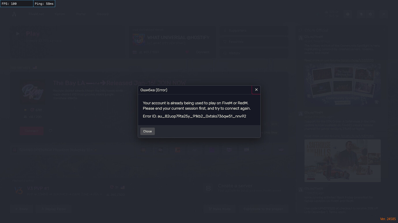 FiveM keeps crashing and I cannot launch the client - FiveM Client ...