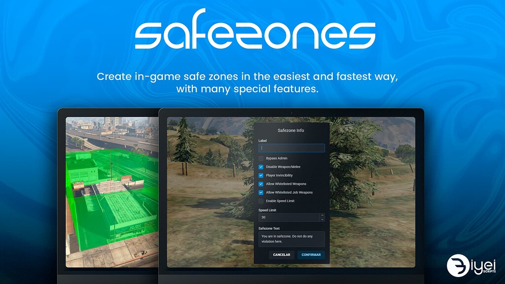 [PAID] SafeZones Creator - FiveM Releases - Cfx.re Community
