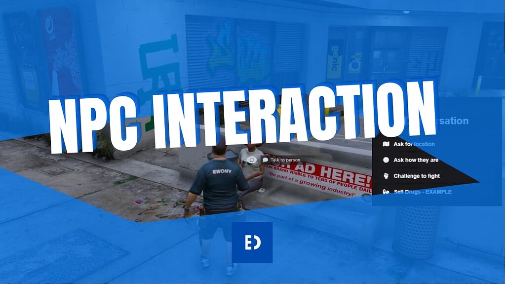 NPC Interaction [STANDALONE] - FiveM Releases - Cfx.re Community