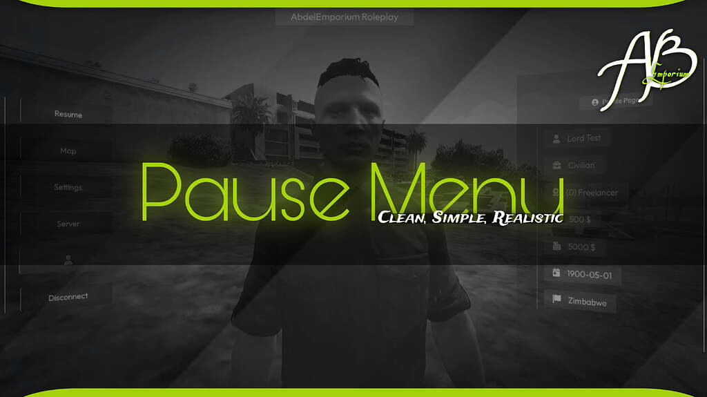 Pause Menu / Clean, Simple, Realistic - FiveM Releases - Cfx.re Community