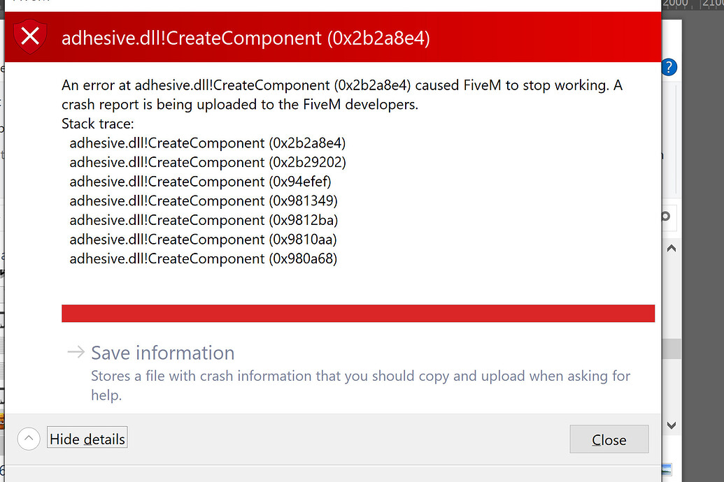 Early Trap Adhesive.Dll Crashes - FiveM Client Support - Cfx.re Community