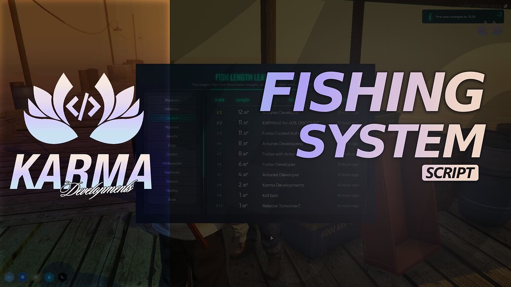 [QBCore/ESX] Fishing System & Length Leaderboard System [Karma Developments] - FiveM Releases ...