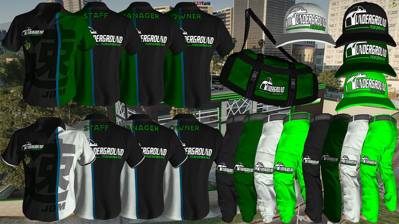 Underground Performance Uniform 1 for Male and Female - FiveM Releases ...