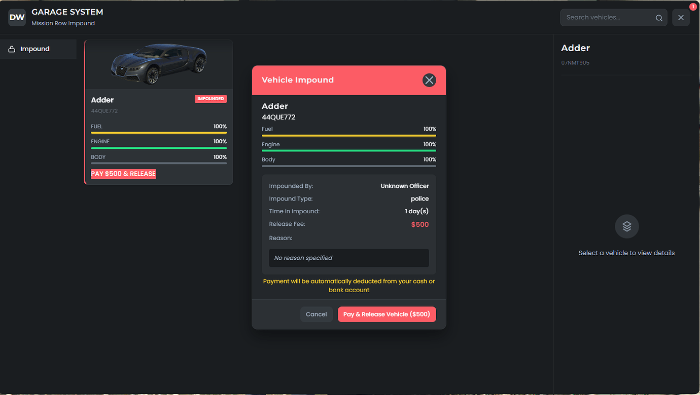 [QBCore] - Advanced Garage System - FiveM Releases - Cfx.re Community