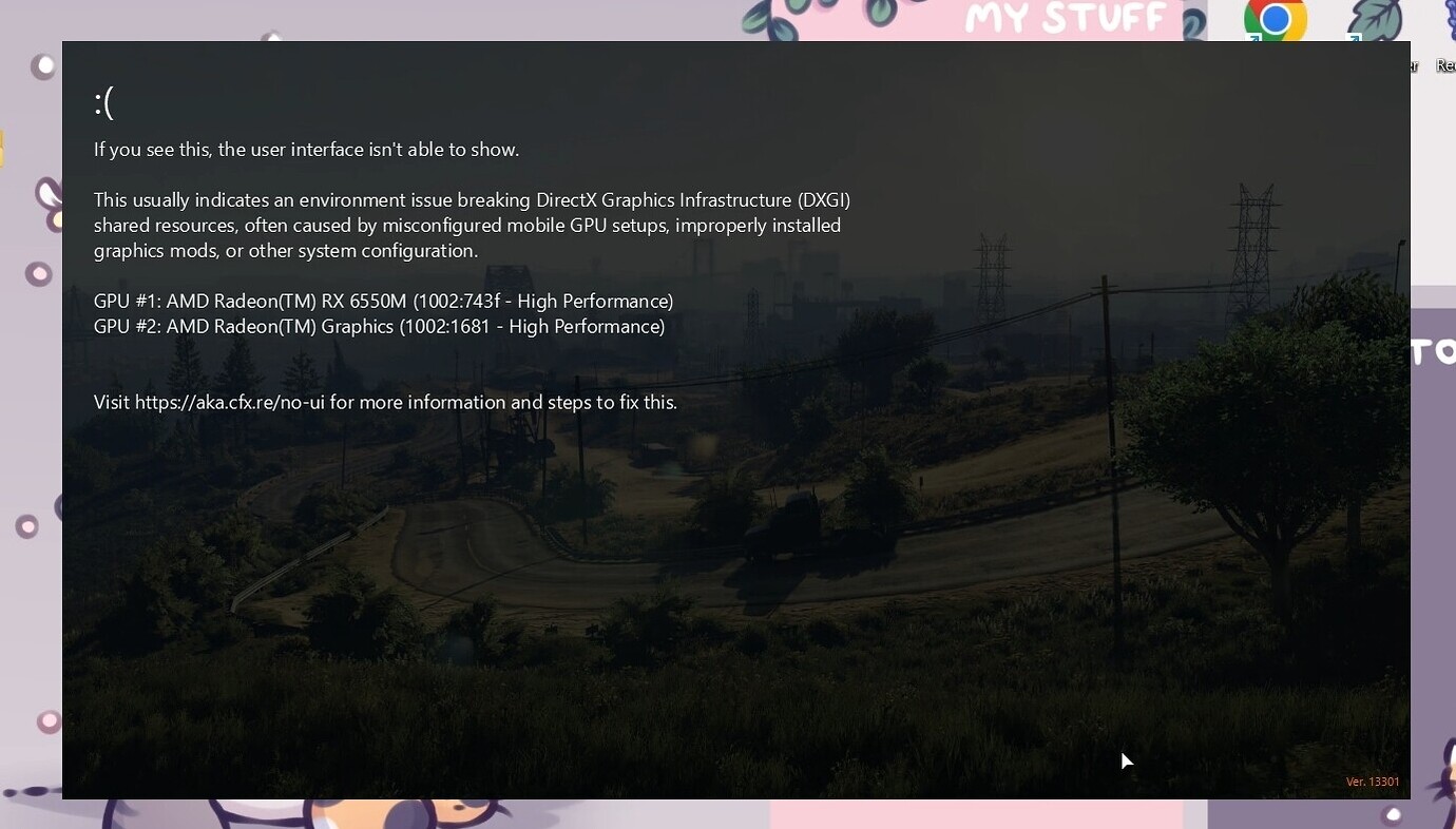 User interface isnt able to show - RedM Client Support - Cfx.re Community