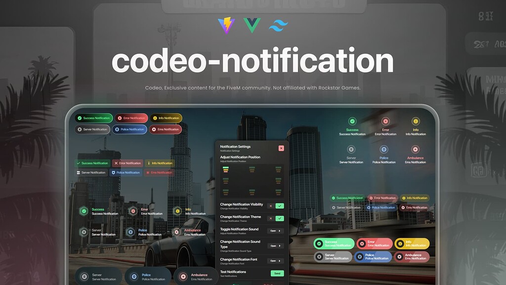 FiveM Advanced Notification System | 8 Unique Themes + 8 Custom Sounds ...