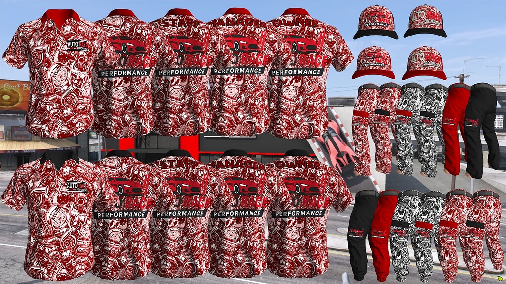 Auto Race Performance Uniform For Male and Female [On Sale] - FiveM ...