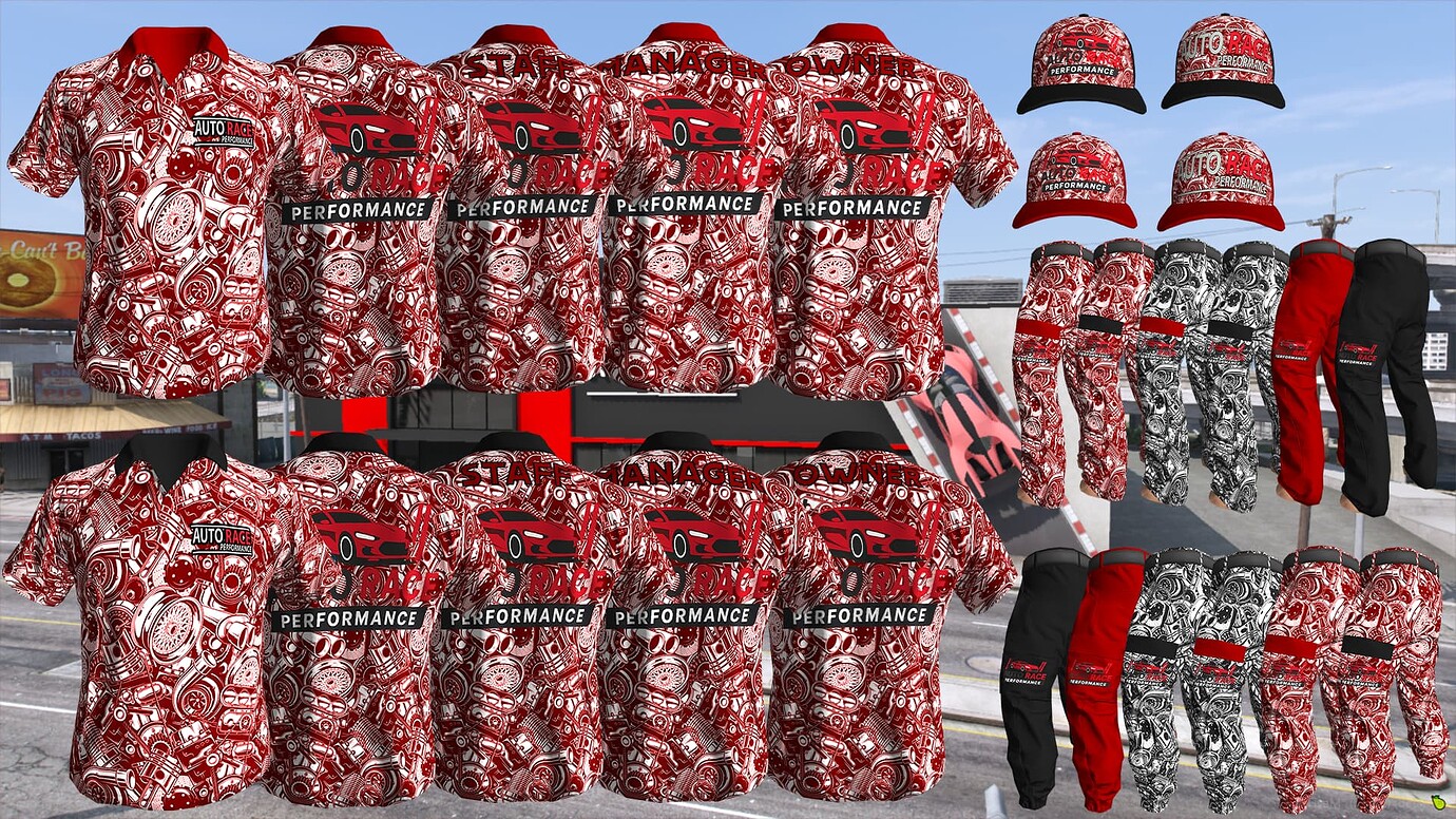 Auto Race Performance Uniform For Male and Female [On Sale] - FiveM ...