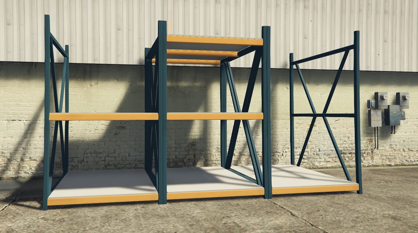 Scrapcar Storage Racks Prop Pack - FiveM Releases - Cfx.re Community