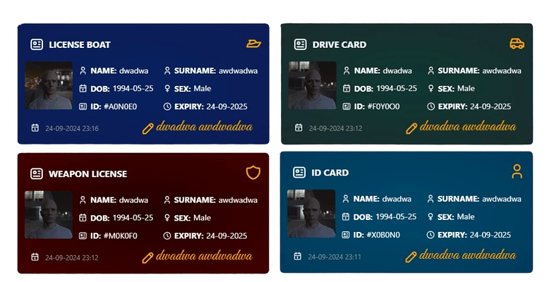 LGF Document System (License System) - FiveM Releases - Cfx.re Community