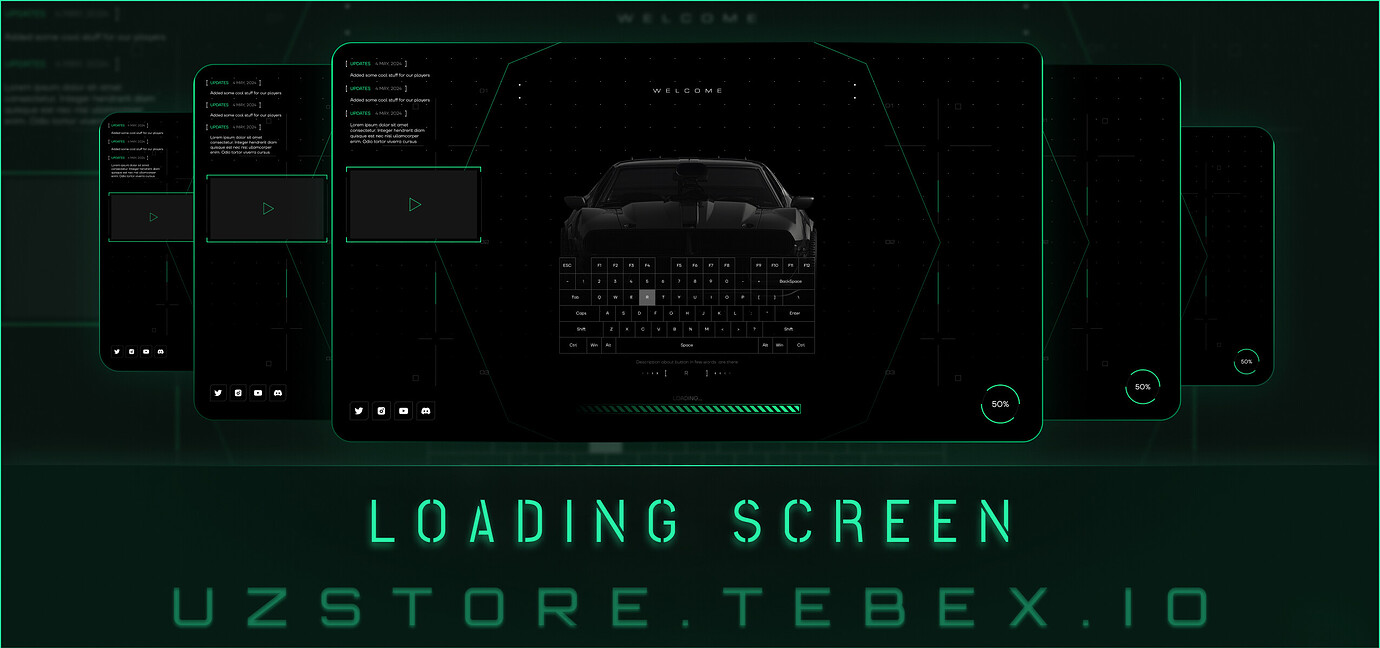 Loading Screen | RGB - Color Selection | Updates List | Youtube Video ...