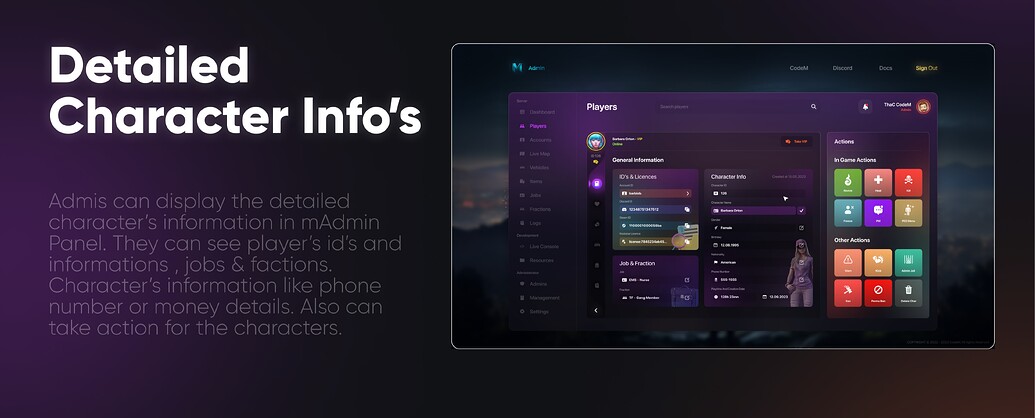 CodeM mAdmin Ultimate Web Panel | ESX - QB - FiveM Releases - Cfx.re Community