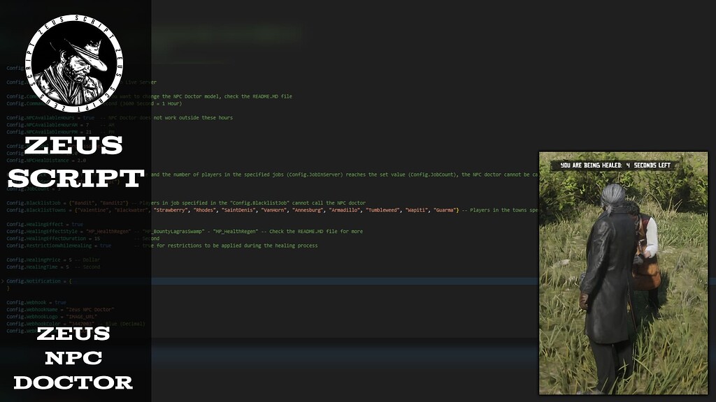[PAID][VORP] Zeus NPC Doctor - RedM Releases - Cfx.re Community