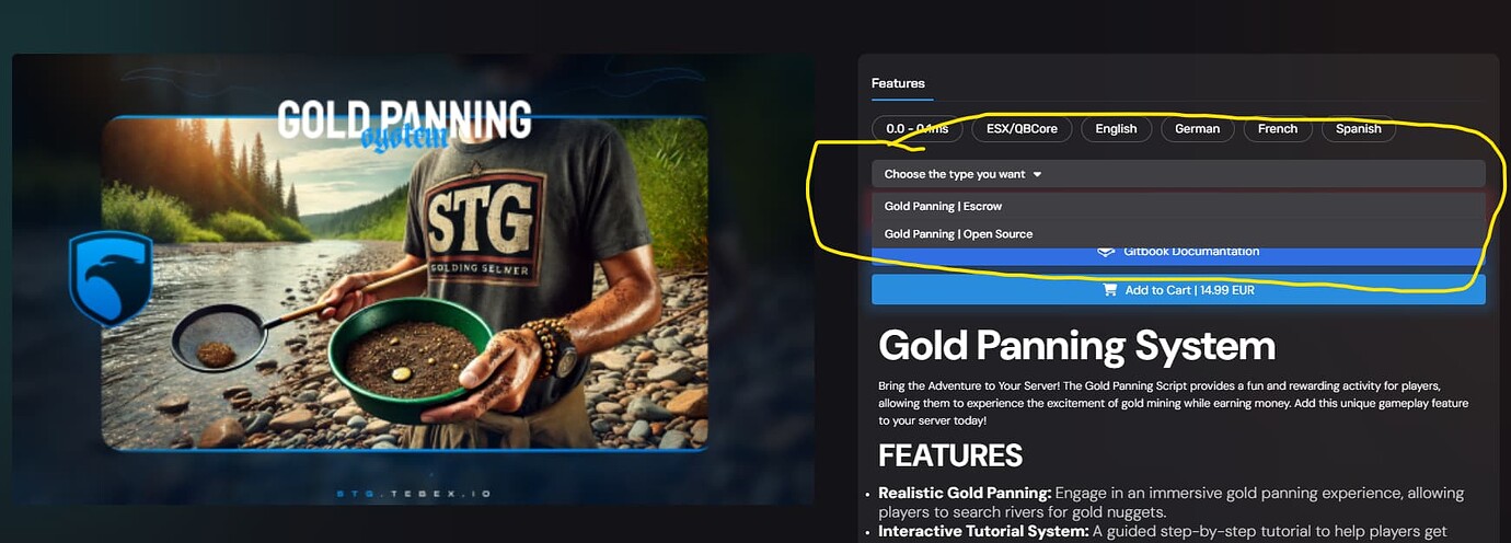 Gold Panning Job | STG [QB/ESX/QBOX] - FiveM Releases - Cfx.re Community