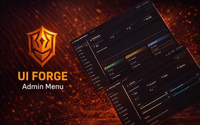 UiForge Admin Menu + Job/Gang/Stash/Blip Creator All In One - FiveM ...