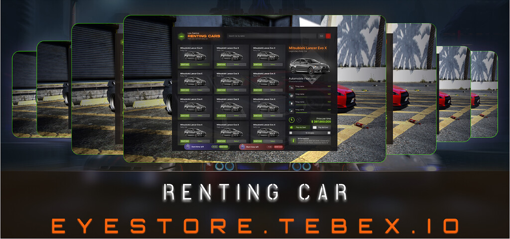 Argus Car Rental - Timed / Optimized - FiveM Releases - Cfx.re Community