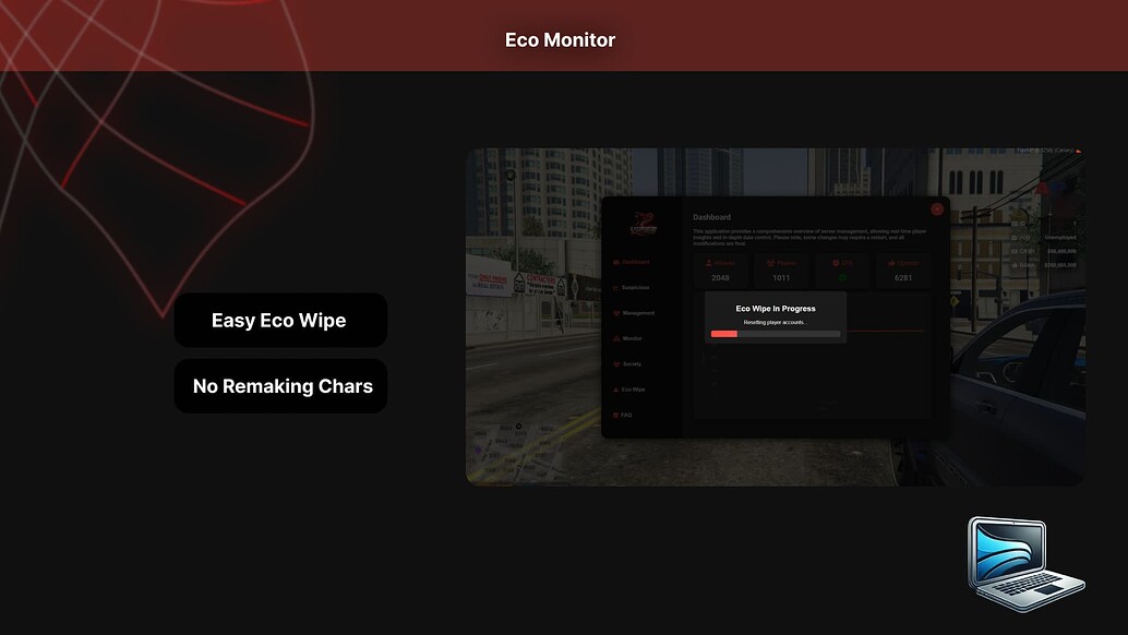 [ESX/QB][PAID] 🚨 Eco Monitor | Real Time Player Monitoring & Server ...