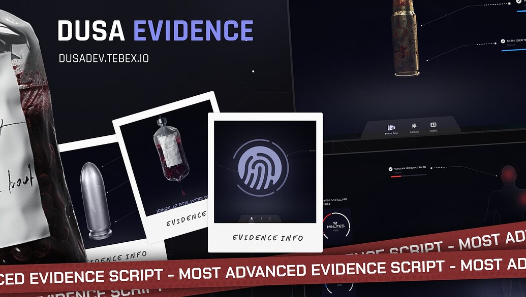 Dusa Evidence - Most Complete Evidence System - FiveM Releases - Cfx.re ...