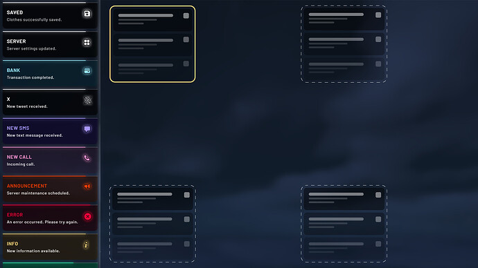 [PAID][STANDALONE] Notification System with Position Changing and 10 types - FiveM Releases ...