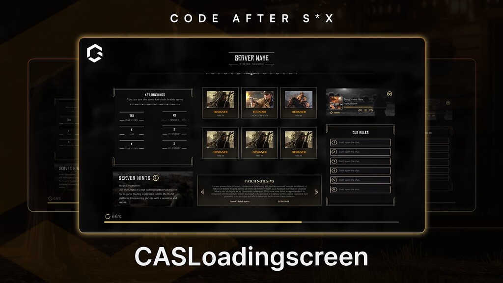 Code After S*x | Loading Screen RedM [Updated] - RedM Releases - Cfx.re ...