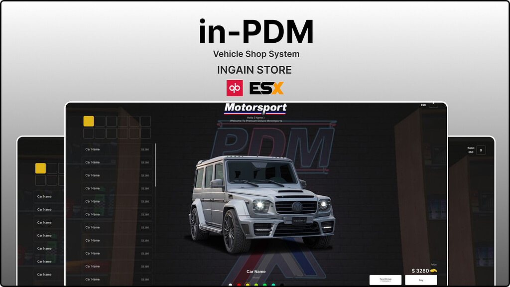 [FREE] in-PDM - FiveM Releases - Cfx.re Community