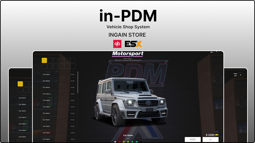 [FREE] in-PDM - FiveM Releases - Cfx.re Community