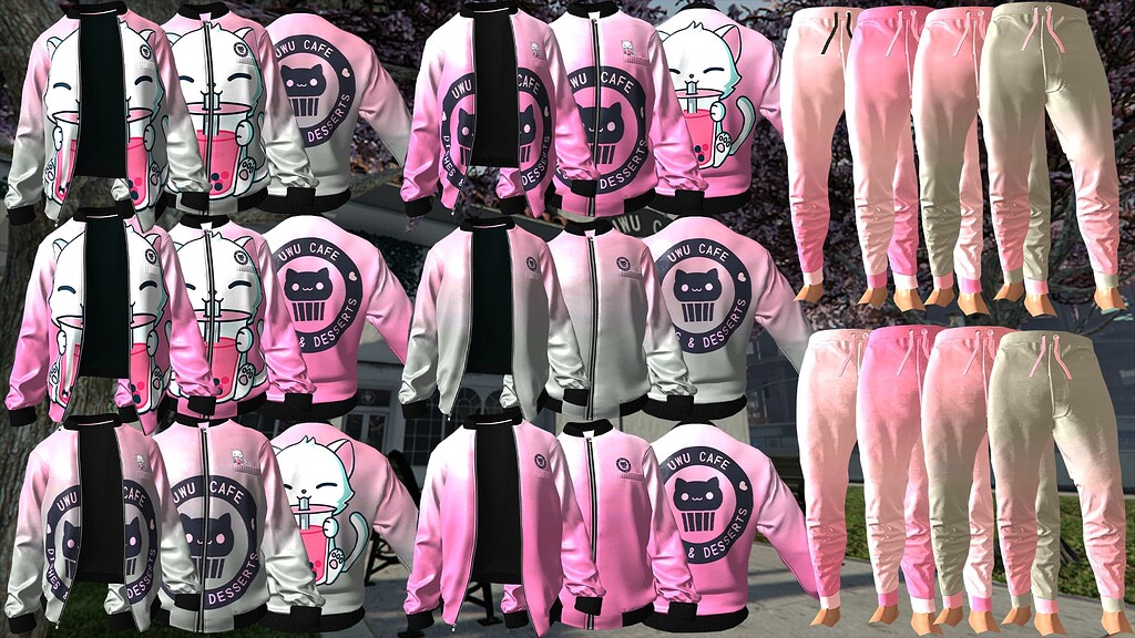 Uwu Cat Cafe Jackets v2 for Male and Female [On Sale] - FiveM Releases ...