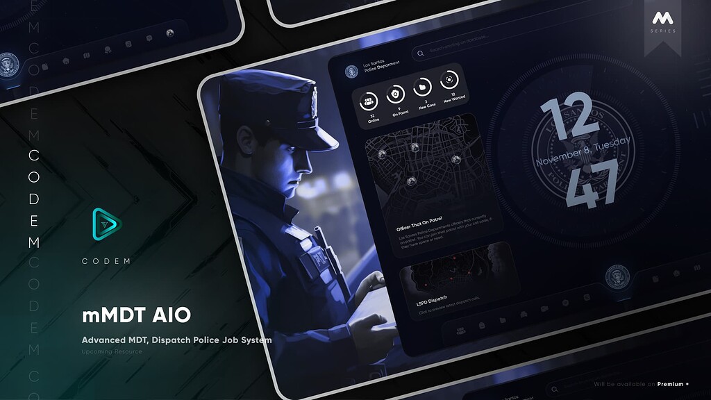 CodeM mMDT All In One (Most Detailed MDT) - FiveM Releases - Cfx.re ...