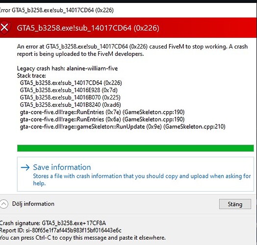 As soon as i press setting or something ingame my program crashes on ...