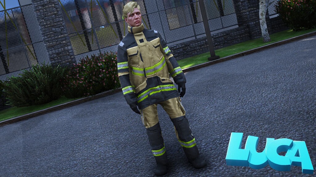 Luca German Firefighter Fireblocker Uniform - FiveM Releases - Cfx.re Community