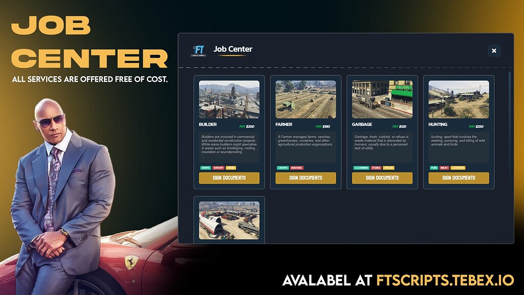 [Release] [ESX]/[QB] Job Center - Releases - Cfx.re Community