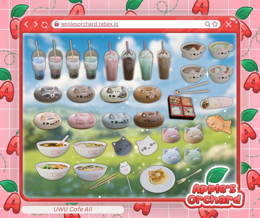 [UPDATED] 9/9/24 Custom UWU Cafe Food Props - FiveM Releases - Cfx.re ...