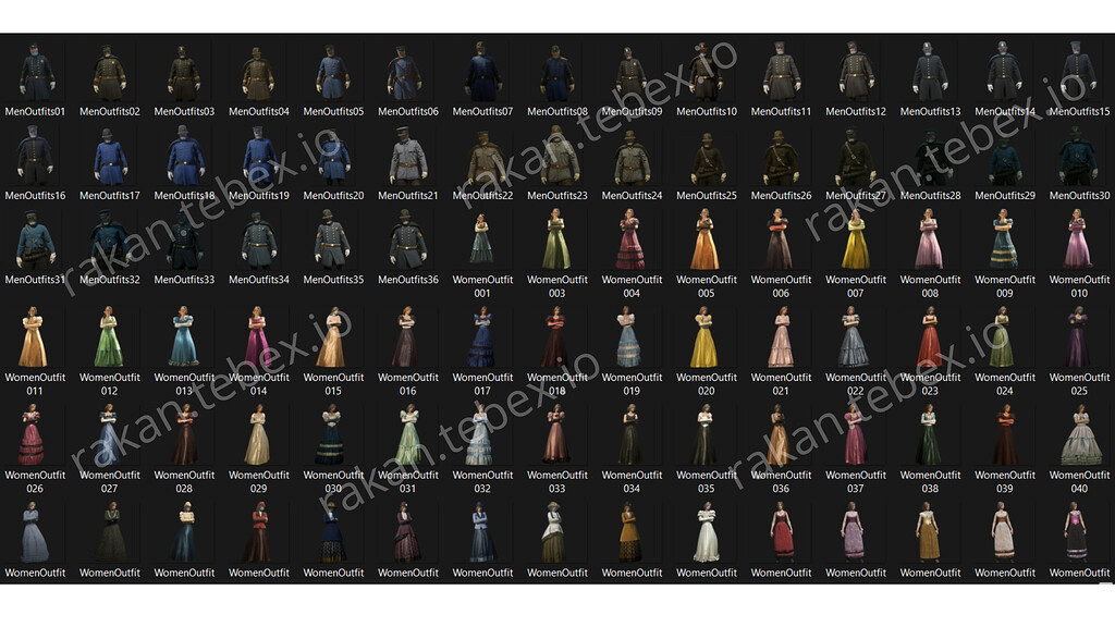 Outfit Pack - Dresses images - RedM Releases - Cfx.re Community