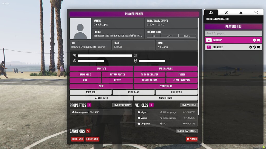 Origen Admin Menu - QBCore & ESX Available - FiveM Releases - Cfx.re ...