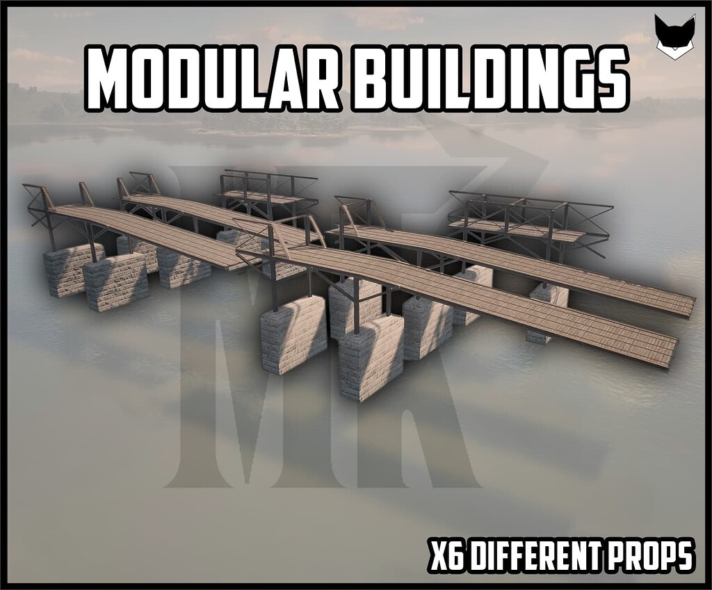[PROPS] METAL BRIDGE - INFINITE LENGTH - for wagons, horses and ...