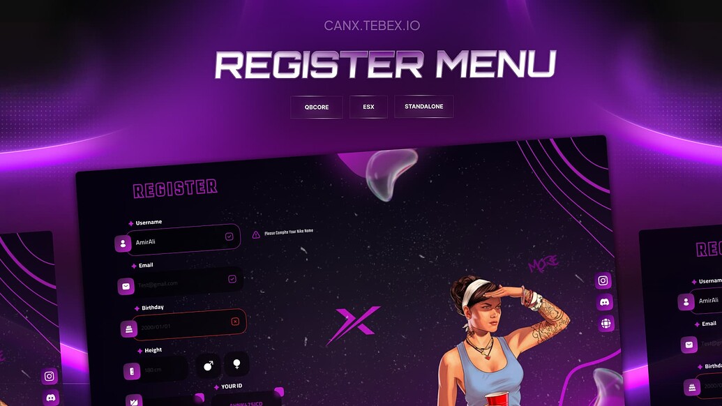 [PAID][ESX - QB] Canx - Register & Tutorial & Reward System - FiveM ...