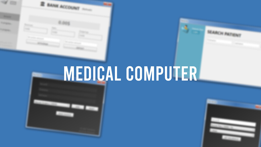 [ESX / QBCORE] Computer script for medical jobs - FiveM Releases - Cfx ...