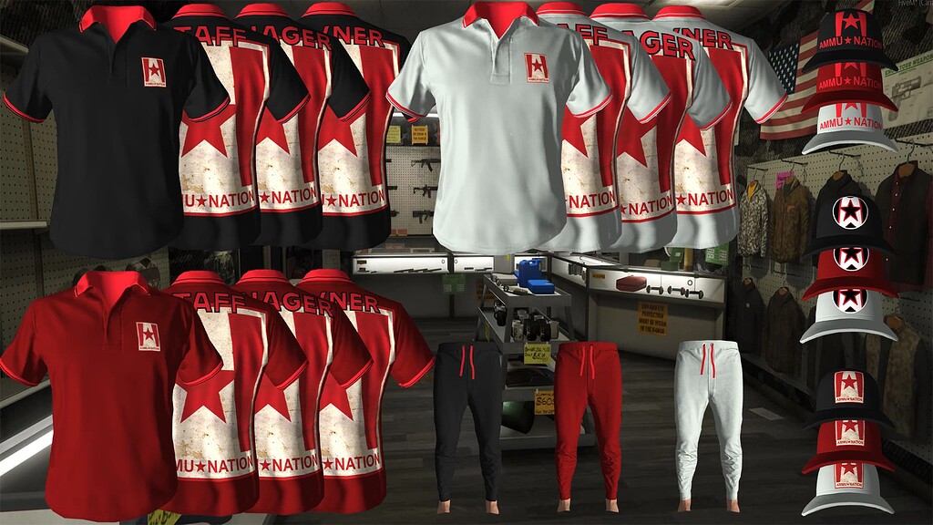 Ammunation Uniform 3 for Male and Female [Lore Friendly] [Black Friday ...