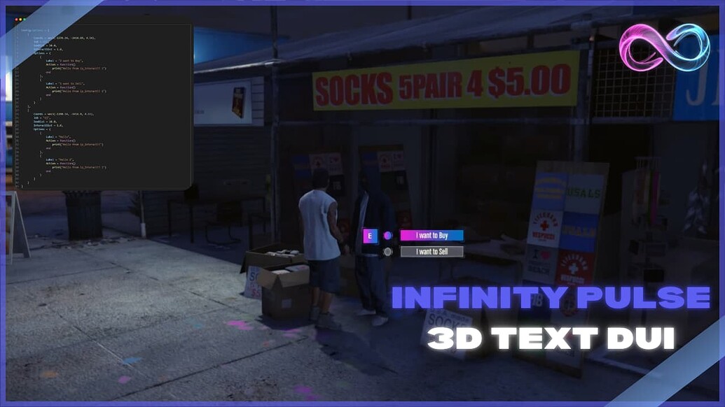 DUI TEXT 3D - STANDALONE - Infinity Pulse - FiveM Releases - Cfx.re Community
