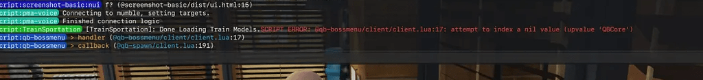 [how To Fix] Attempt To Index A Nil Value Upvalue Qbcore Qbcore Cfx Re Community