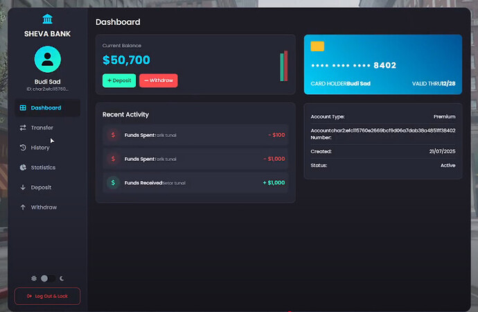 Modern FiveM Bank UI [FREE] - FiveM Releases - Cfx.re Community