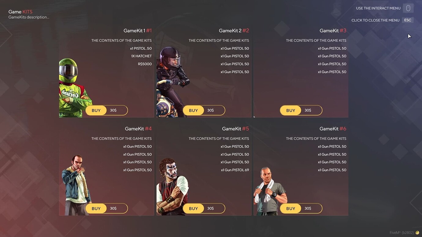 [Standalone] IF Game Shop System (Currency Store)(Item/Kits Shop ...